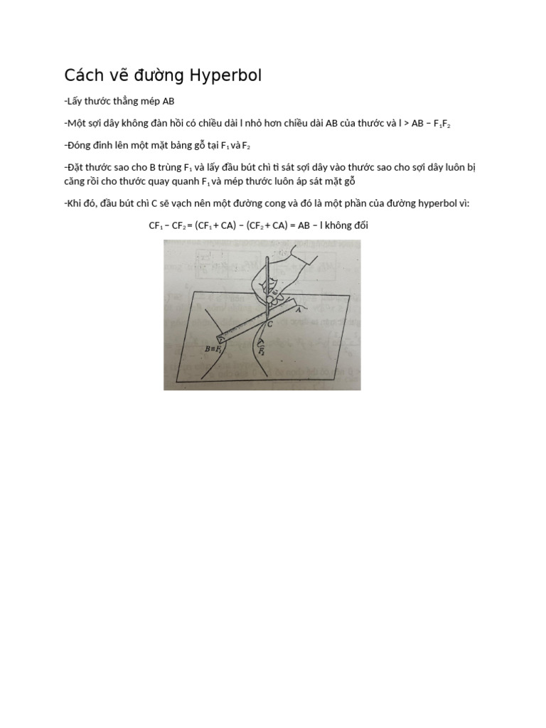 Cách vẽ đường Hyperbol | PDF