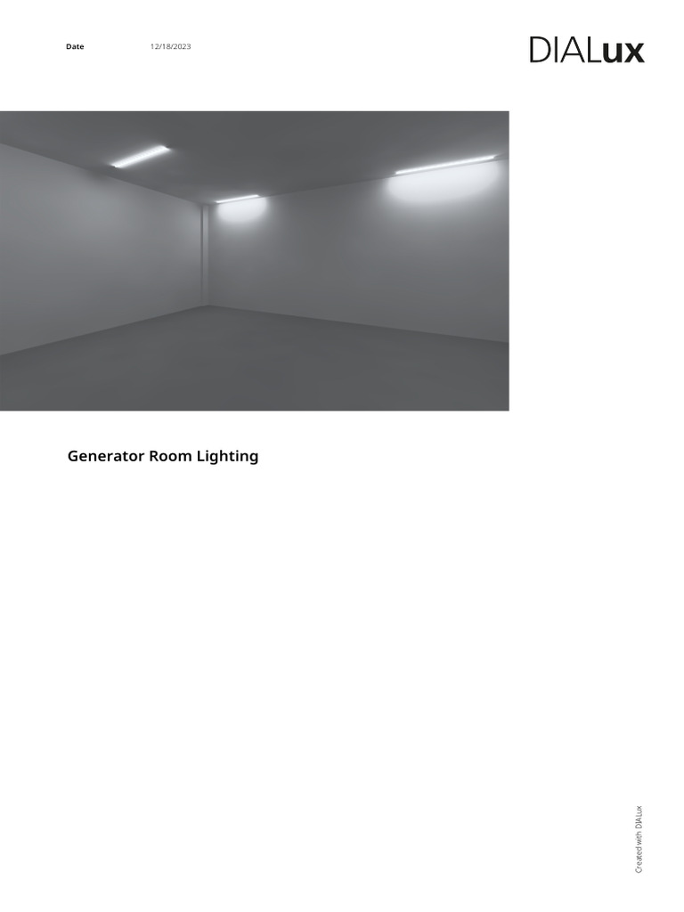 Generator Room Lighting_Report | PDF | Lighting | Architectural Elements