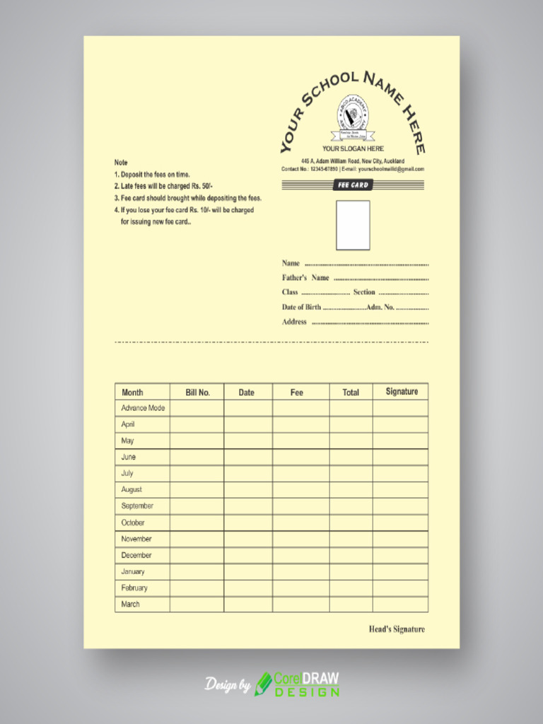 preview-school-fee-card-template-1544366751 | PDF