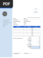 Salary Invoice Template | PDF