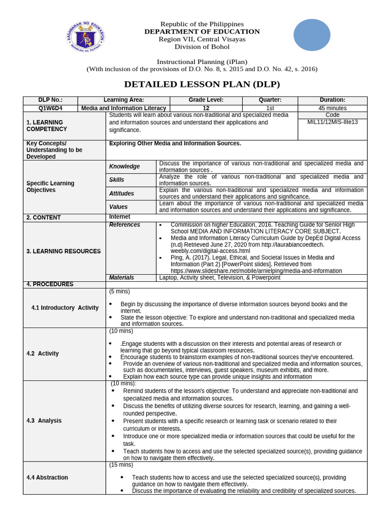 PLP_MIL_W6D4 | PDF | Learning | Teachers