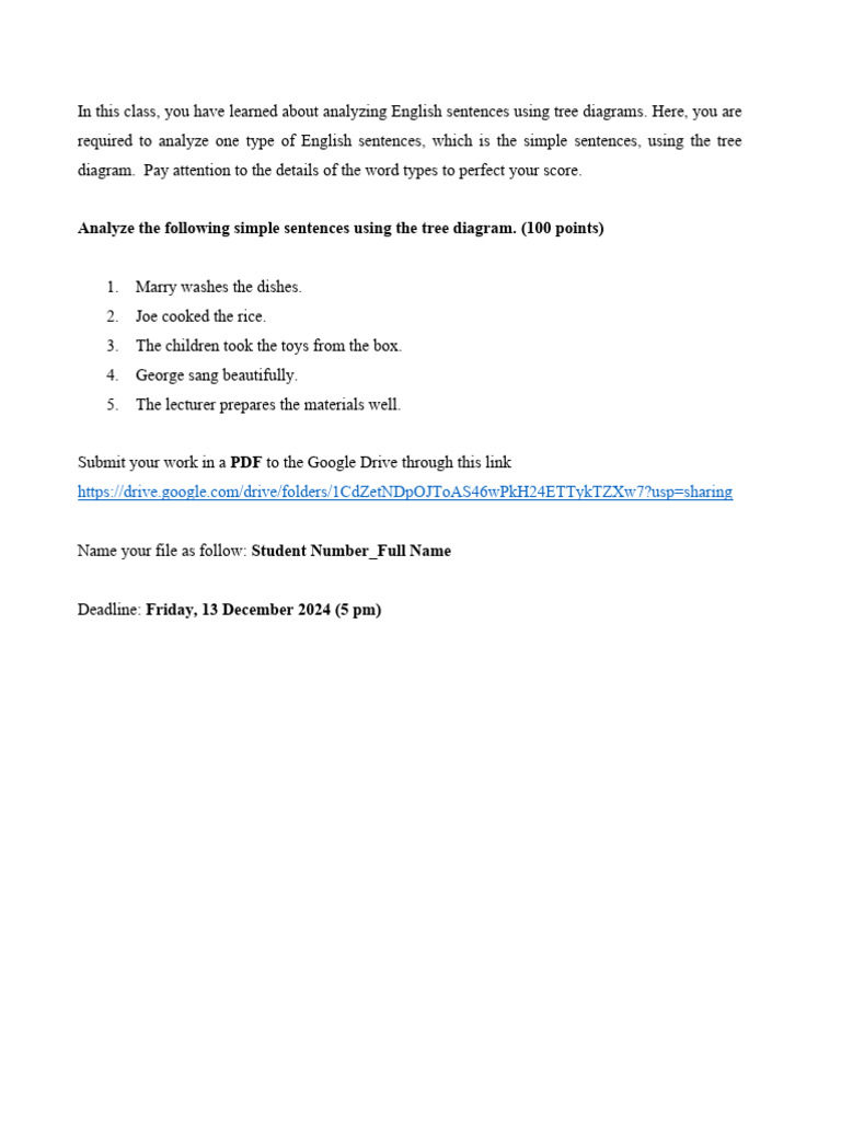 PBI UMS - Tree Diagram Assignment | PDF