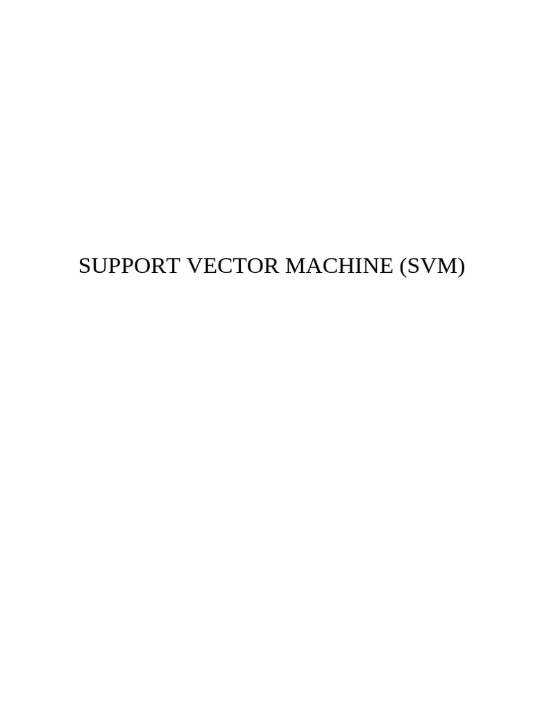 Understanding Support Vector Machines | PDF | Support Vector Machine | Mathematics