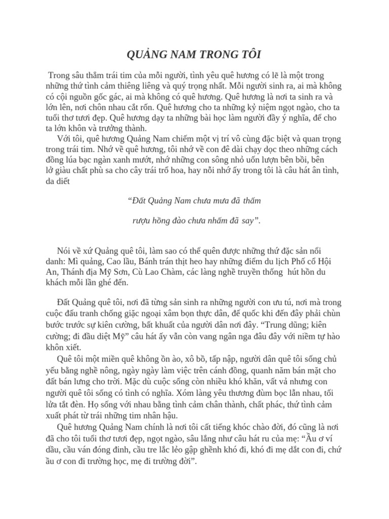 Qu NG Nam Trong Tôi | PDF