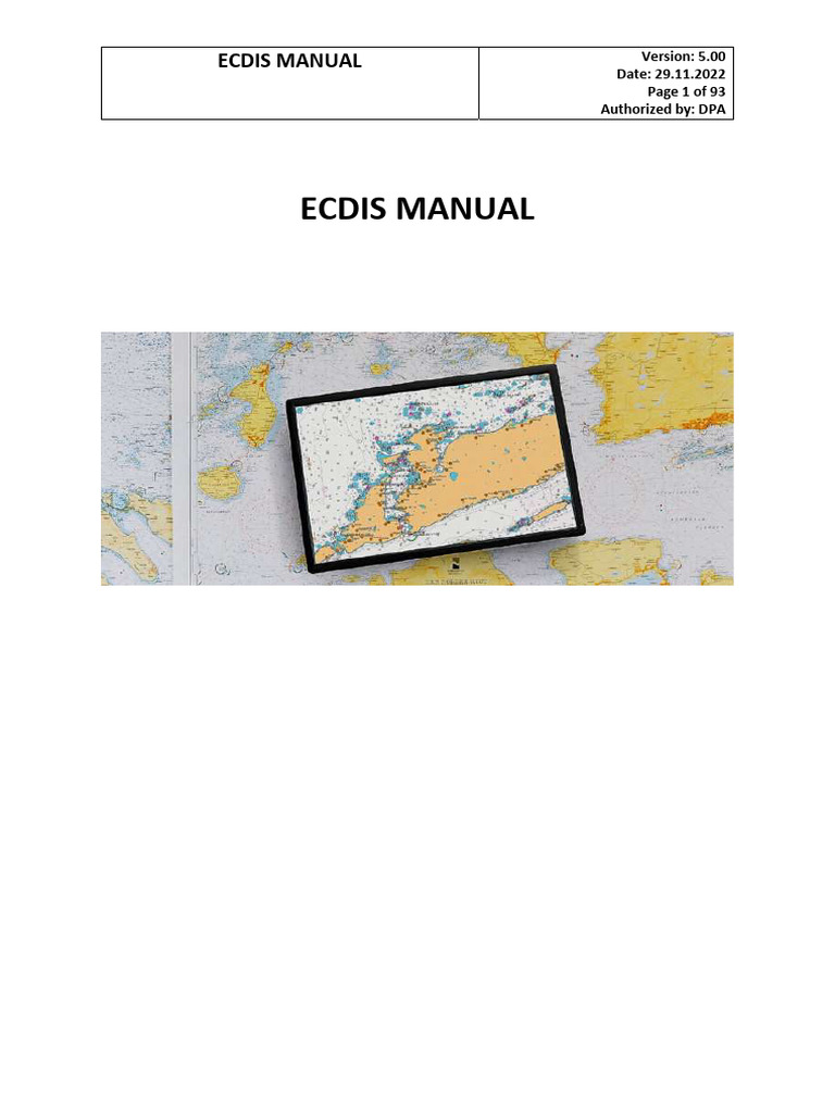 ECDIS Manual | PDF | Navigation