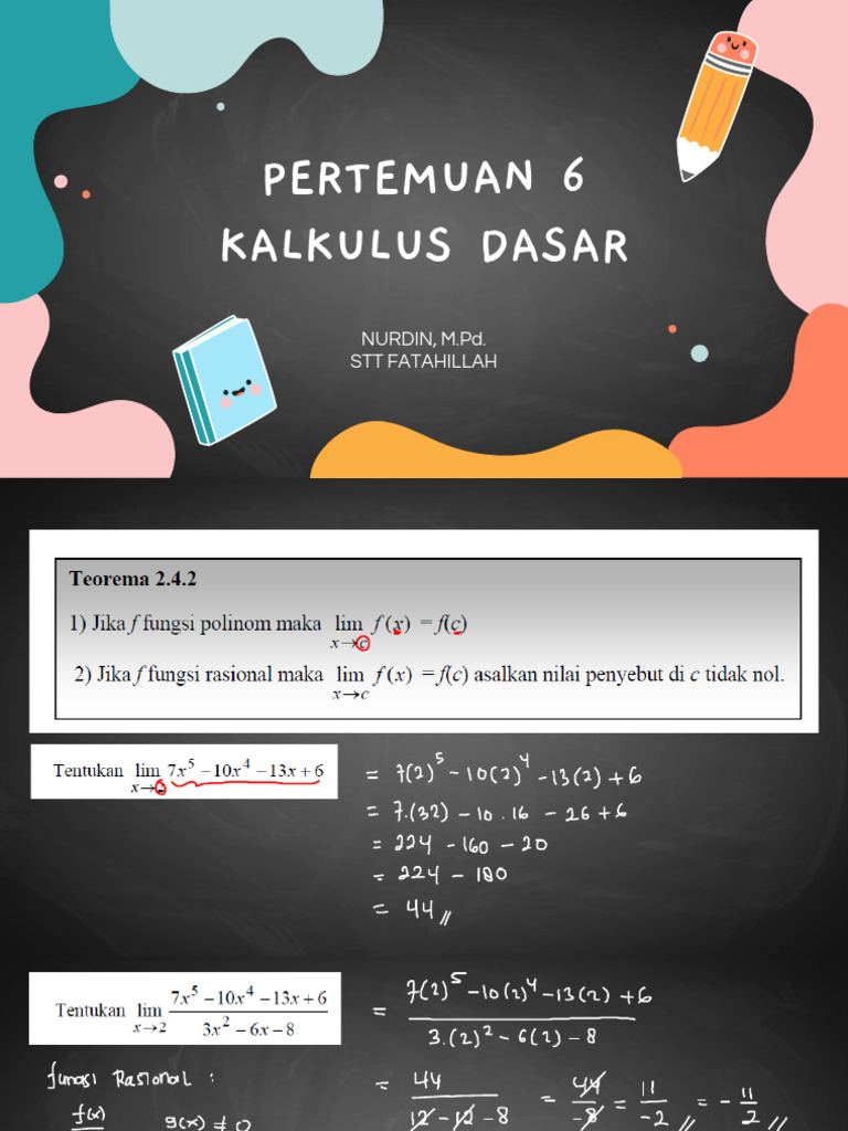 Pertemuan 5 - Kalkulus | PDF