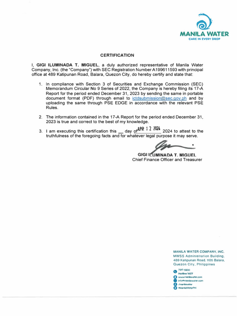 MWCI 2023 SEC 17-1 Part 1 | PDF | Net Present Value | Present Value