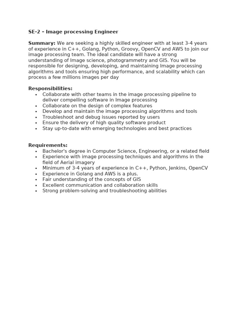 SE II - JD 2024 (GIS-Image Processing) | PDF