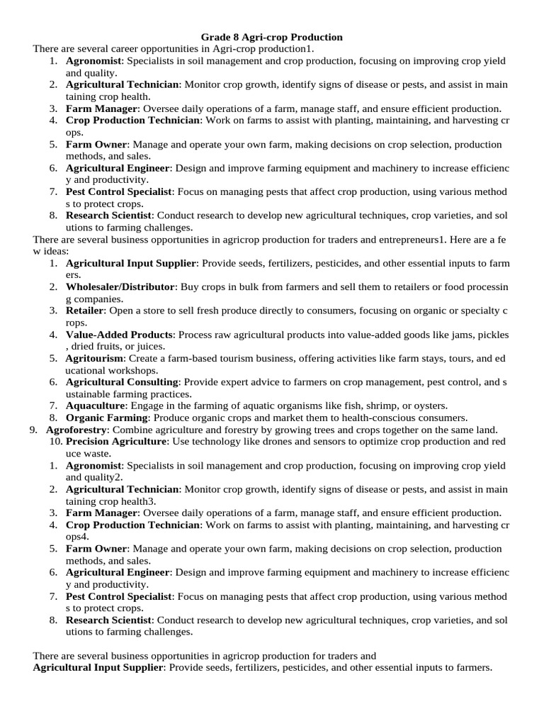 Introduction-to-Agri-crop Production | PDF | Agriculture | Agricultural ...