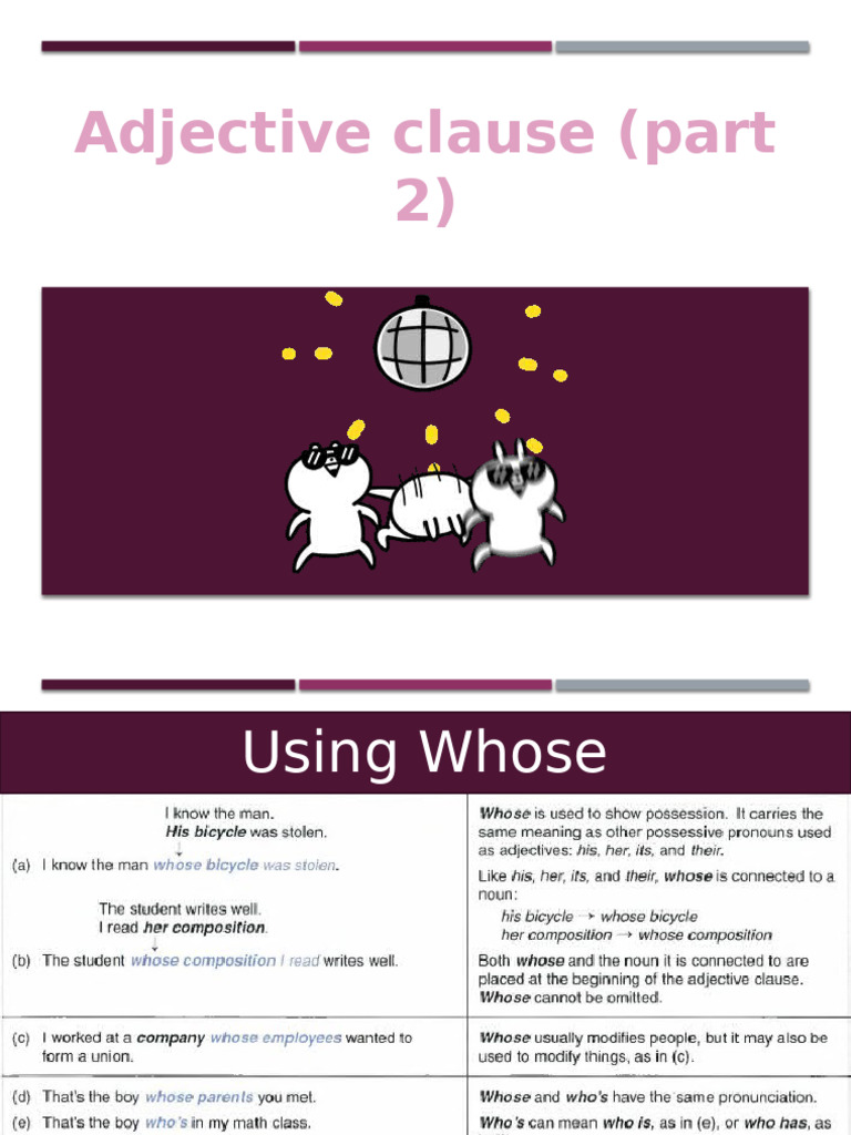 6-8. Grammar 6. Adjective Clause (Part 2) | PDF | Linguistics | Syntax