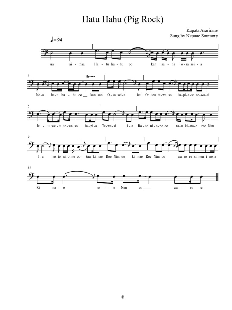 Hatu Hahu - Napuae | PDF