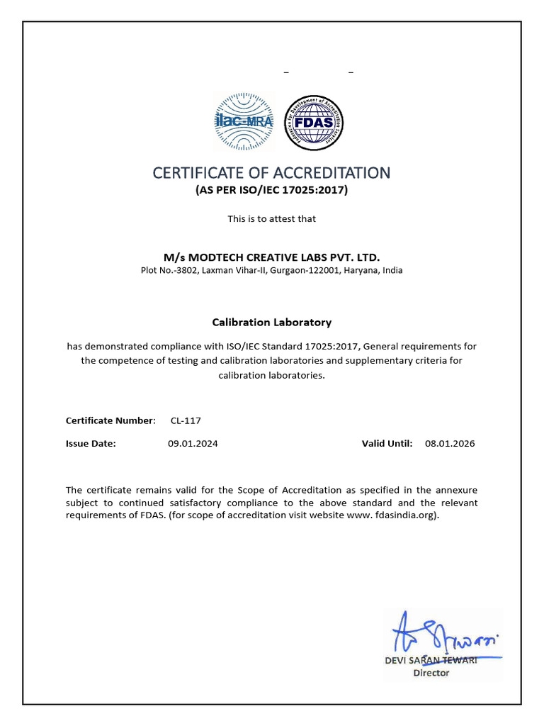Modtech FDAS Scope | PDF | Calibration | Thermocouple