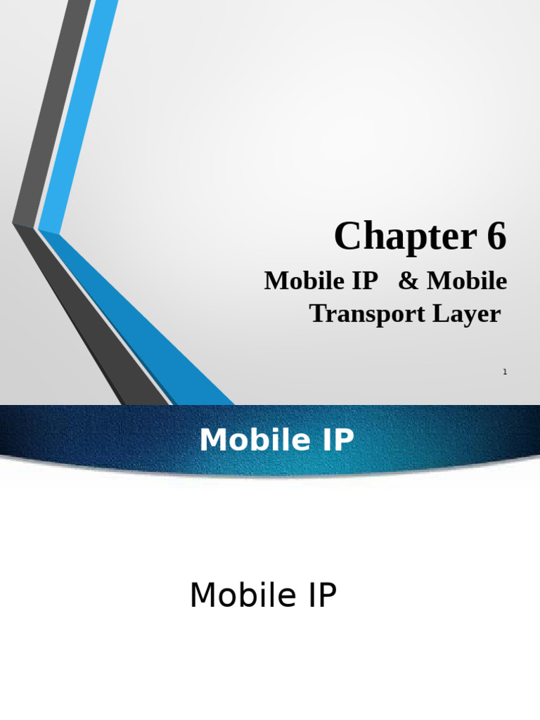 Chapter 6 - Mobile Network Layer | PDF | Transmission Control Protocol | Network Congestion