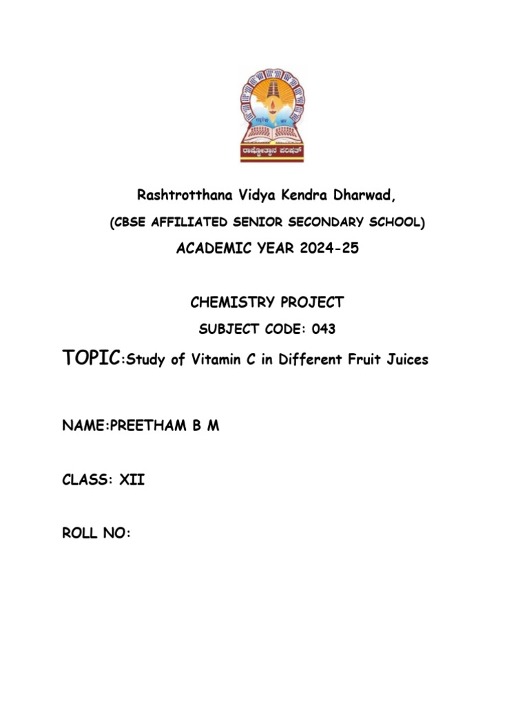 PREETHAM.B.M CHEM | PDF