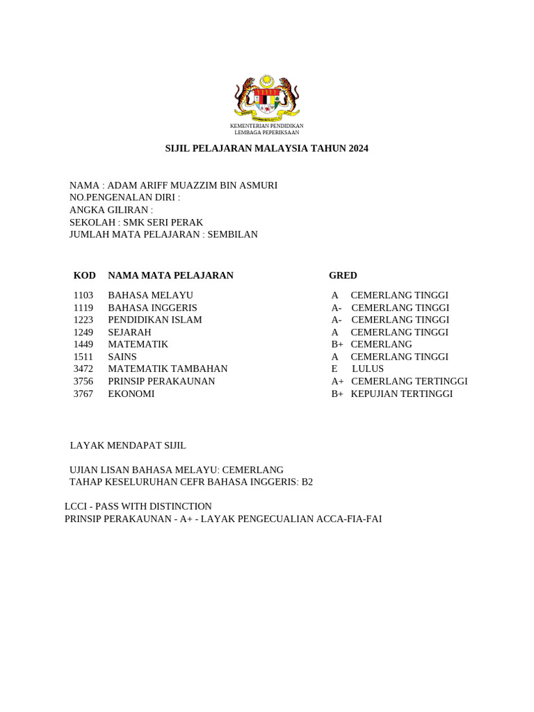 SPM Template (1) 2 | PDF