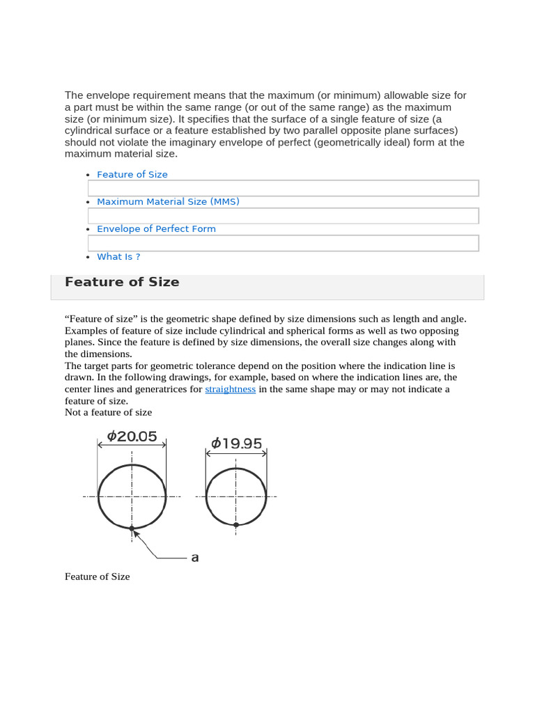 Envelope Requirement | PDF | Engineering Tolerance | Line (Geometry)