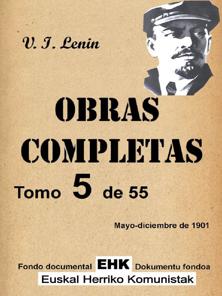 Obras Completas LENIN TOMO 05 | PDF | Vladimir Lenin | marxismo