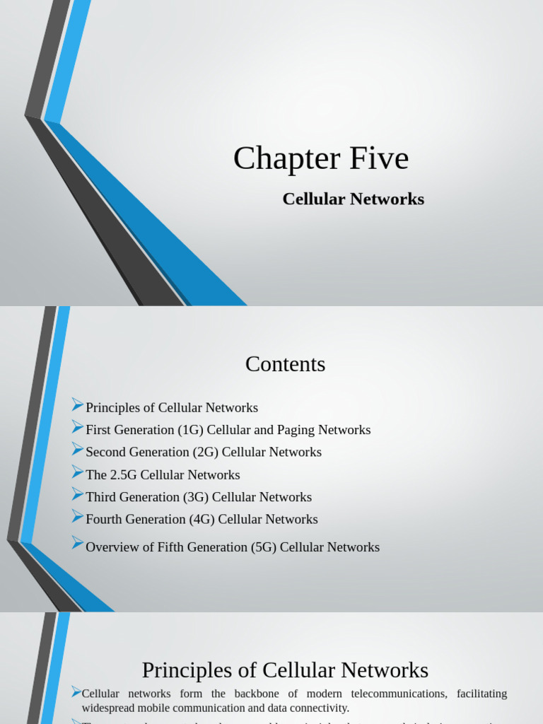 Chapter Five Cellular Networks | PDF | Cellular Network | Channel Access Method