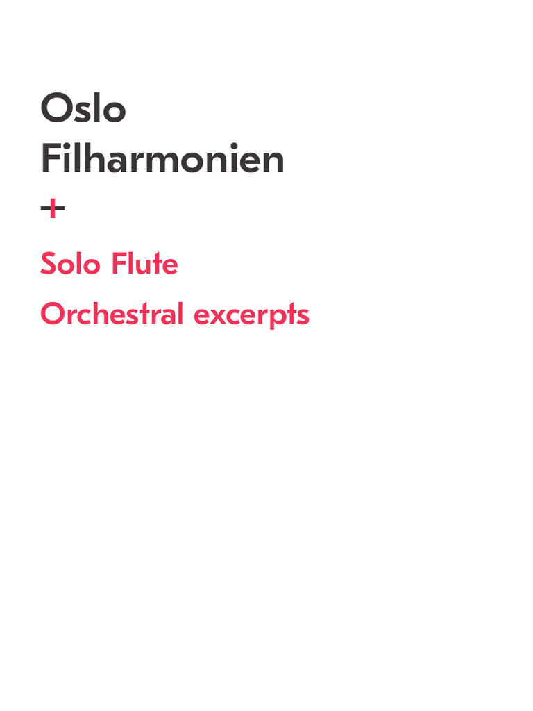 Passi Oslo Orchestra | PDF