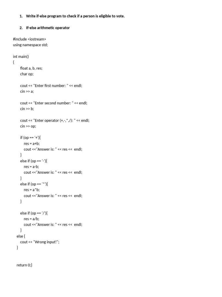 C++ Tasks | PDF