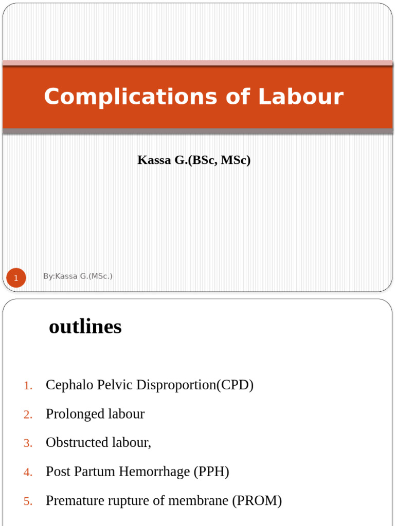 Complications of Labour | PDF | Childbirth | Preterm Birth