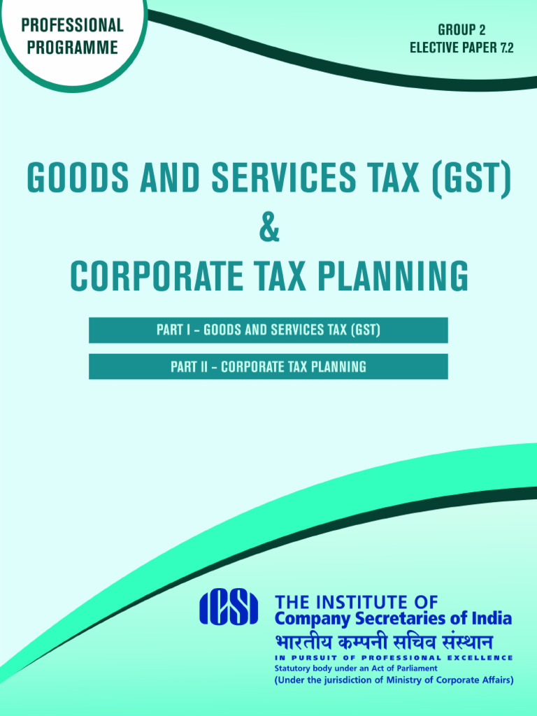 GST & Corporate Tax Planning Guide | PDF | Taxes | Value Added Tax
