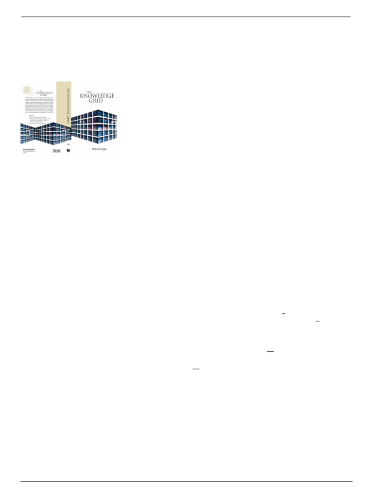 2005_Zhuge_IEEE Intelligent Informatics Bulletin_THE KNOWLEDGE GRID | PDF | Knowledge | Computing
