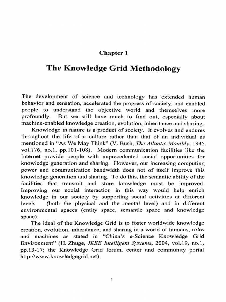 The Knowledge Grid - Chap1 | PDF | Epistemology | World Wide Web