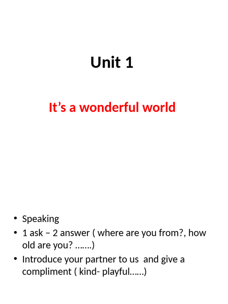 Unit 1 | PDF