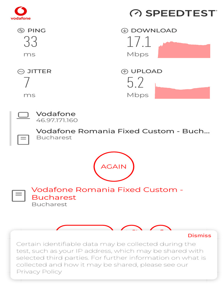 Vodafone Romania Speedtest Custom 3 | PDF