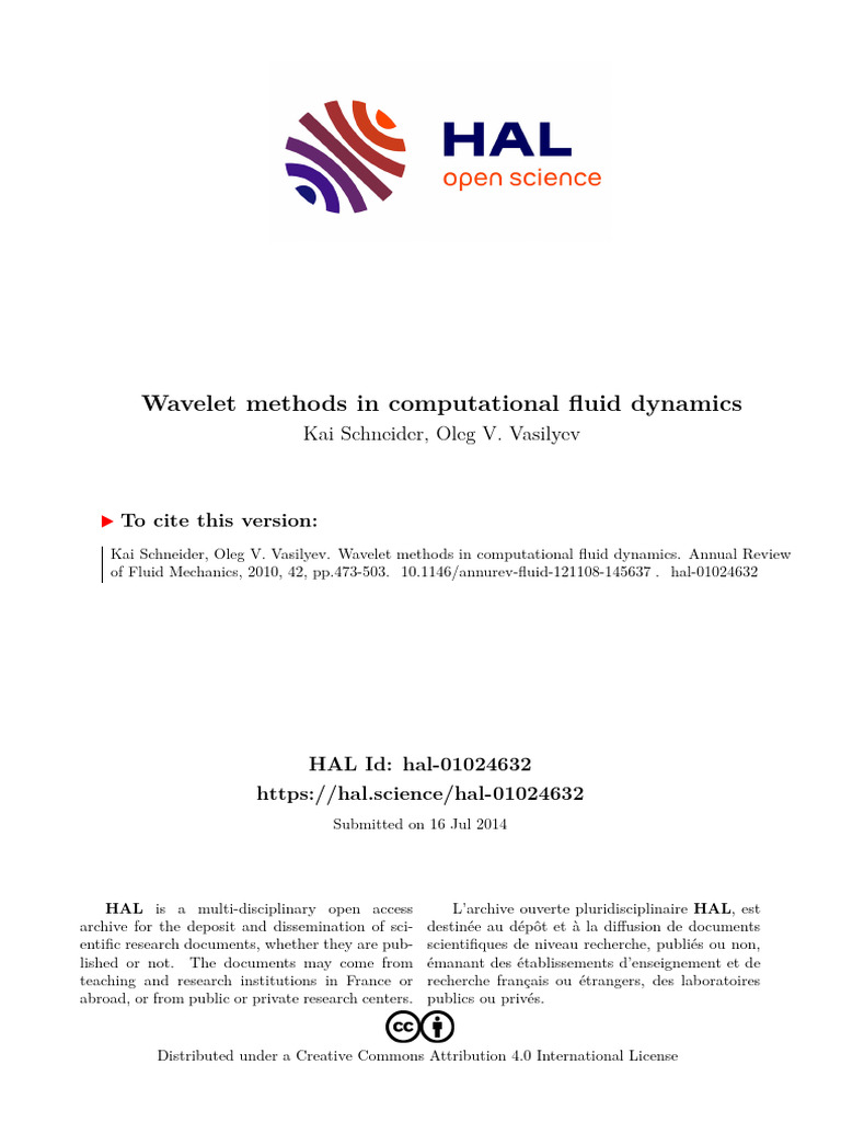 KSOVV | PDF | Wavelet | Computational Fluid Dynamics