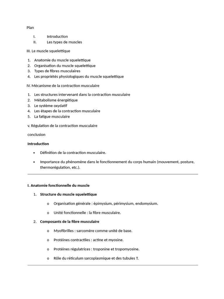 Étapes de la Contraction Musculaire | PDF | Contraction du muscle | Muscle