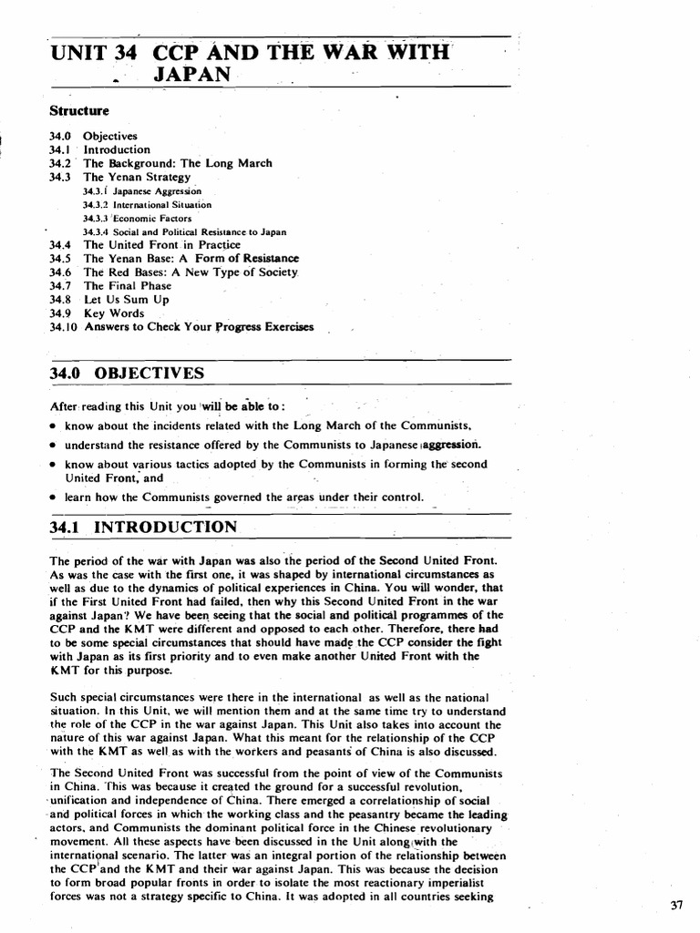 CCP's Long March and War Strategy | PDF | Chinese Civil War | Kuomintang