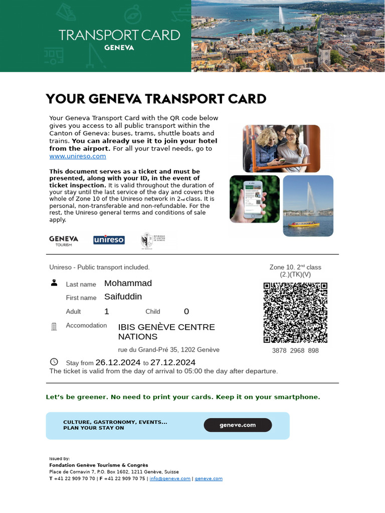 Pass Travel Geneva | PDF