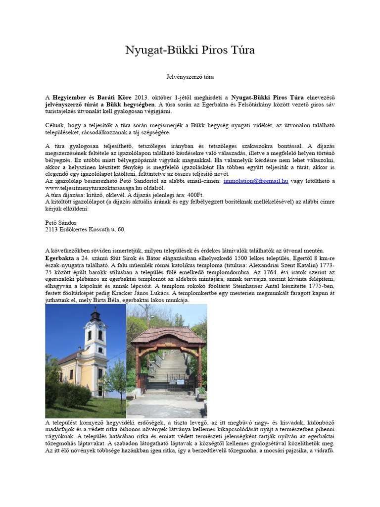 Nyugat-Bukki Piros Itiner2013szept24 | PDF