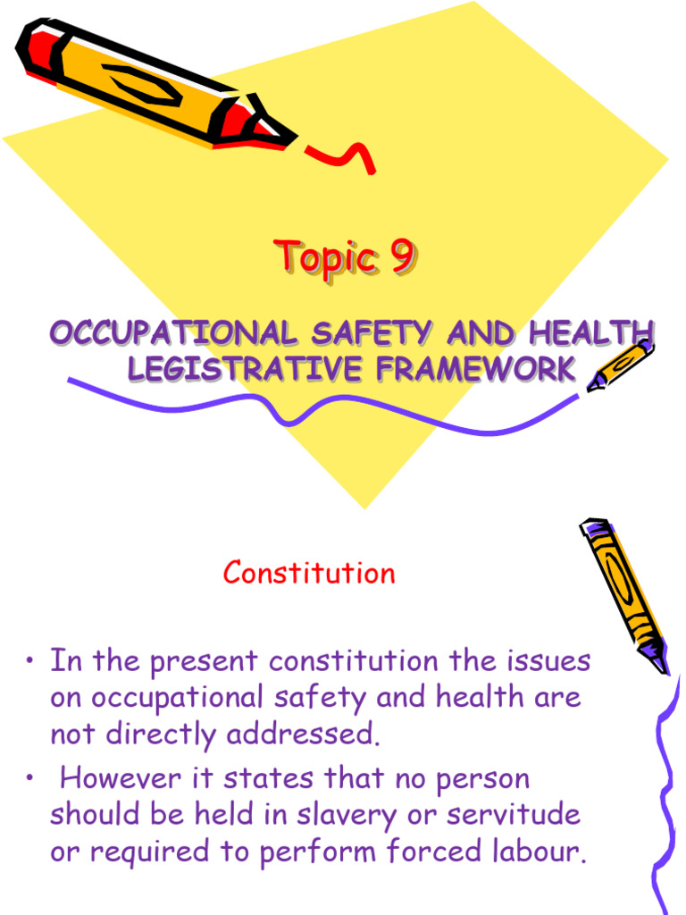 Topic 9-Ohs Legistrative Framework | PDF | Employment | Legal Liability