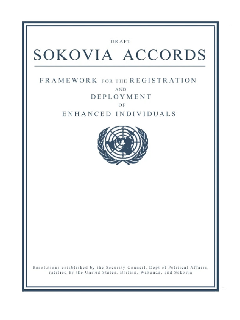 Sokovia Accords Draft | PDF
