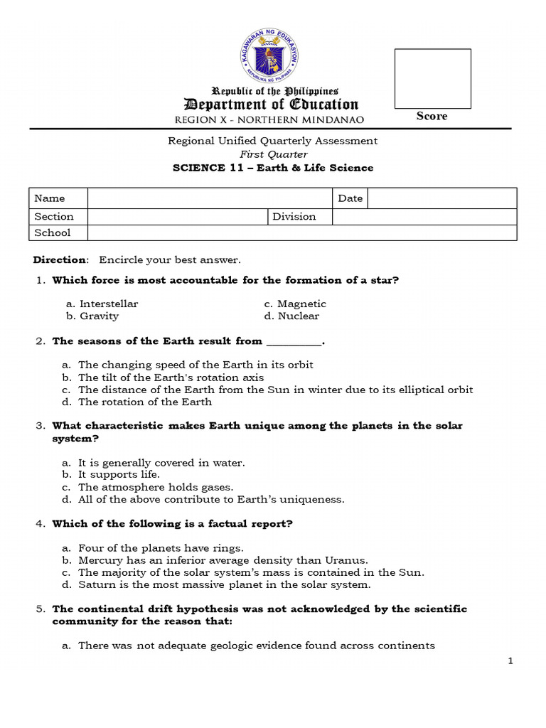 Science 11 Earth & Life Science - Final RUQA | PDF | Magma | Rock (Geology)
