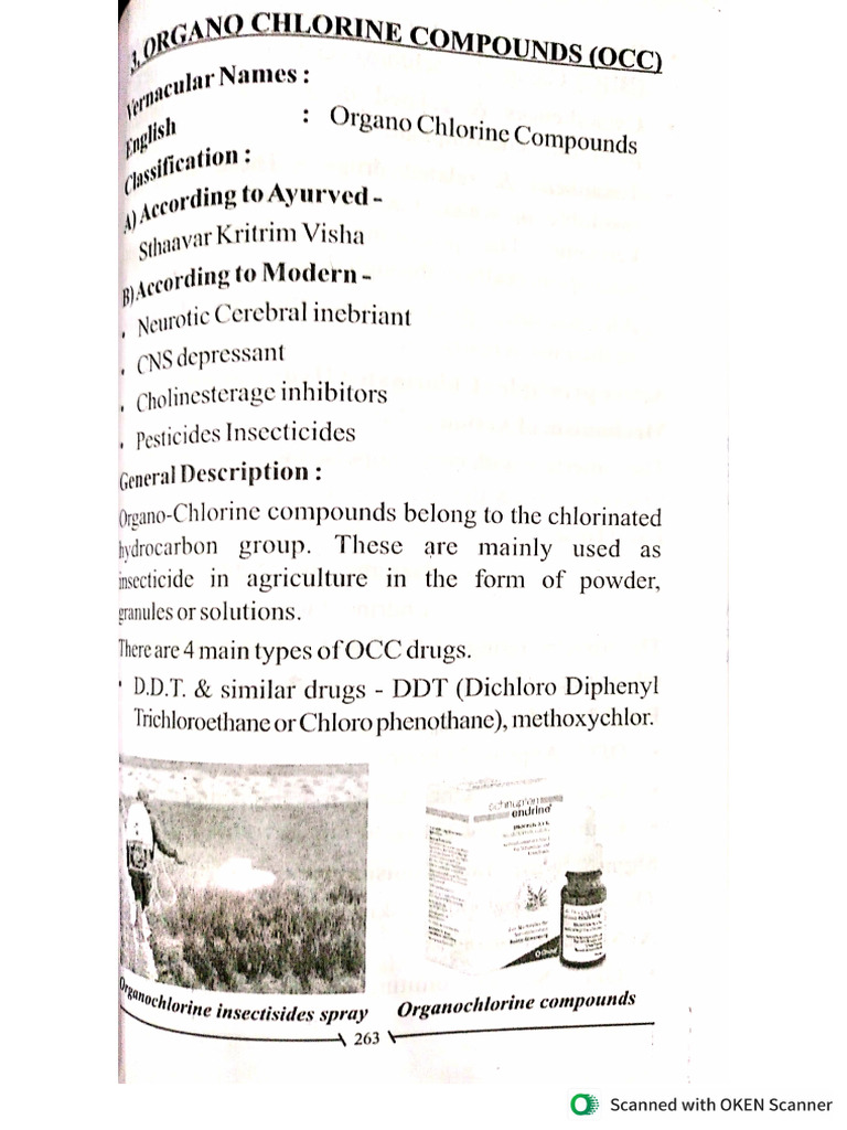 Organo Chlorine Compound and Kerosene | PDF