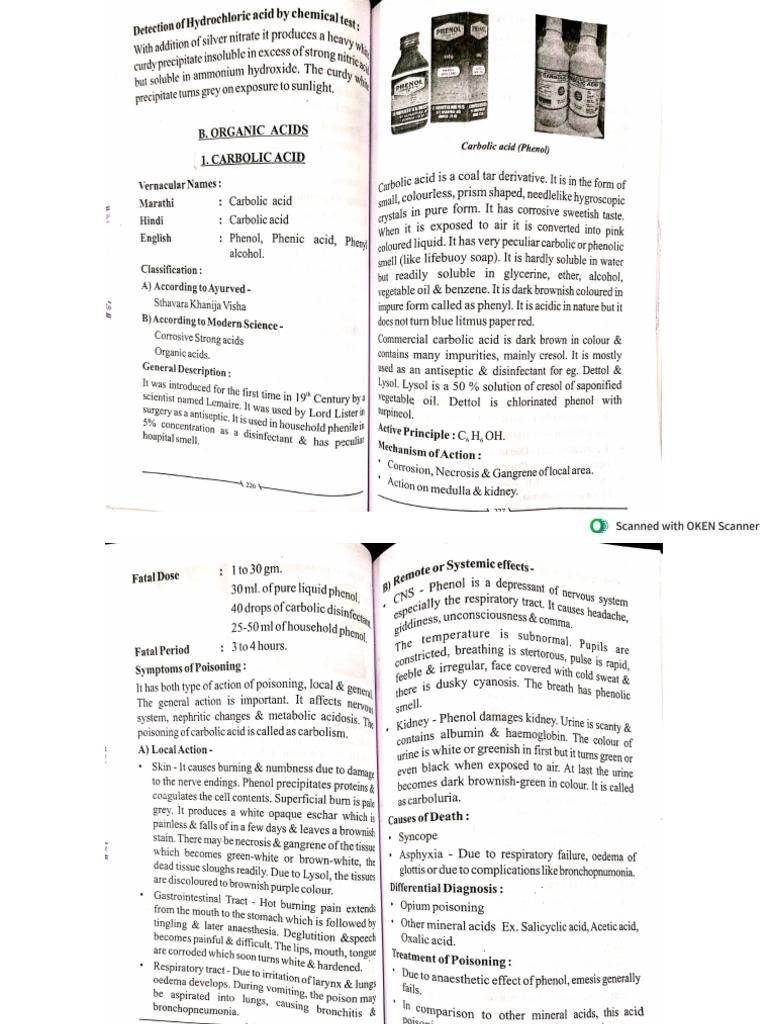Carbolic Acid | PDF