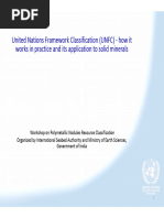 UNFC Classification for Mineral Resources | PDF | Mining | Geology