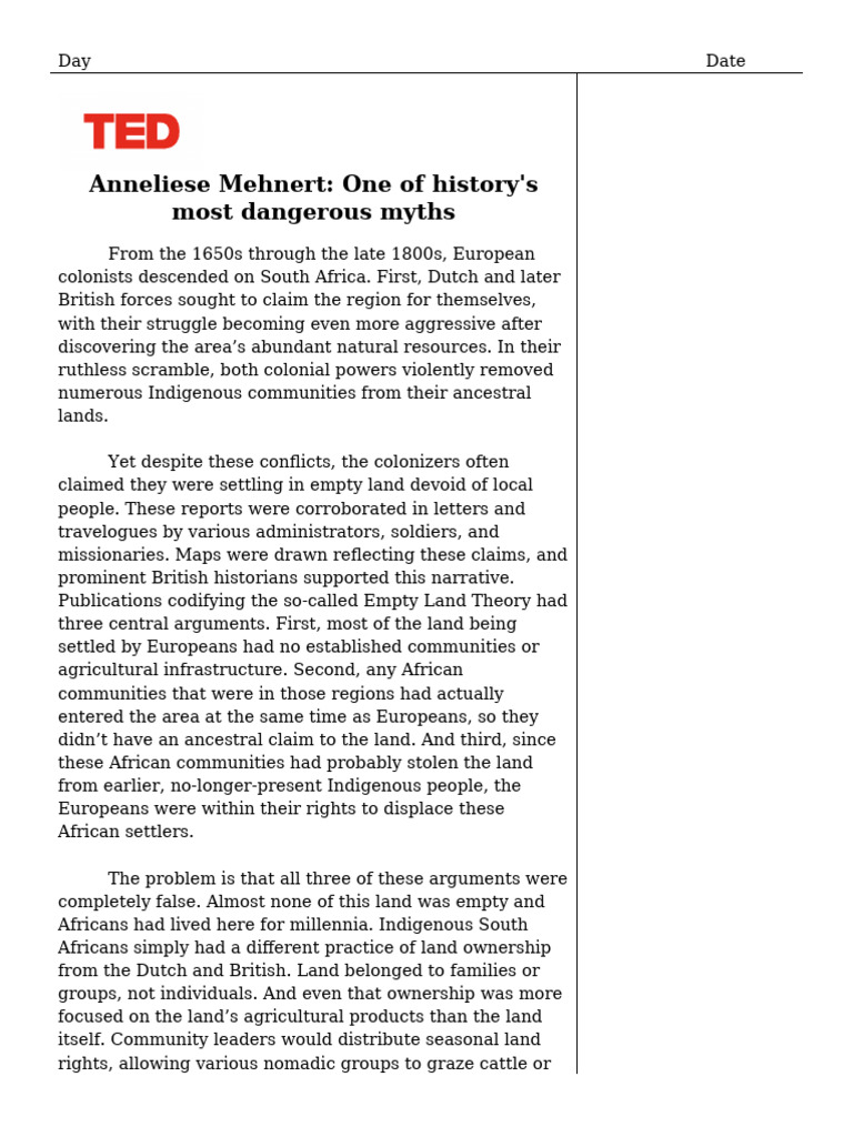 One of history's most dangerous myths | PDF | Indigenous Peoples ...