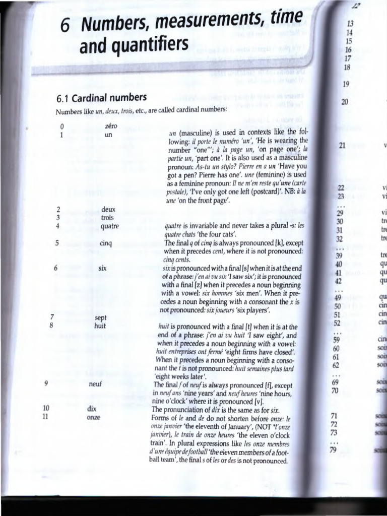6 - Numbers, Measurements, Time and Quantifiers | PDF | Syntactic ...