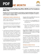 MLRO Report Template Guide | PDF | Money Laundering | Regulatory Compliance