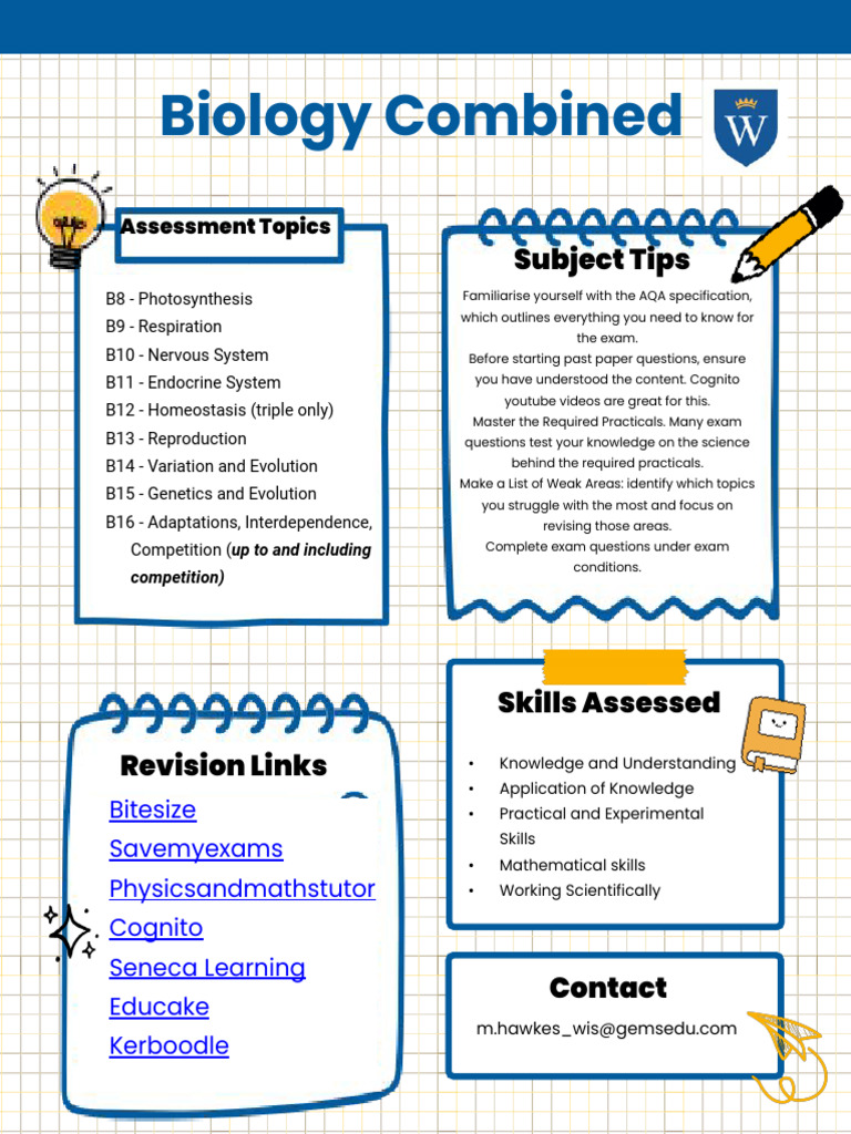 AQA Biology Exam Revision Guide | PDF | Science | Biology