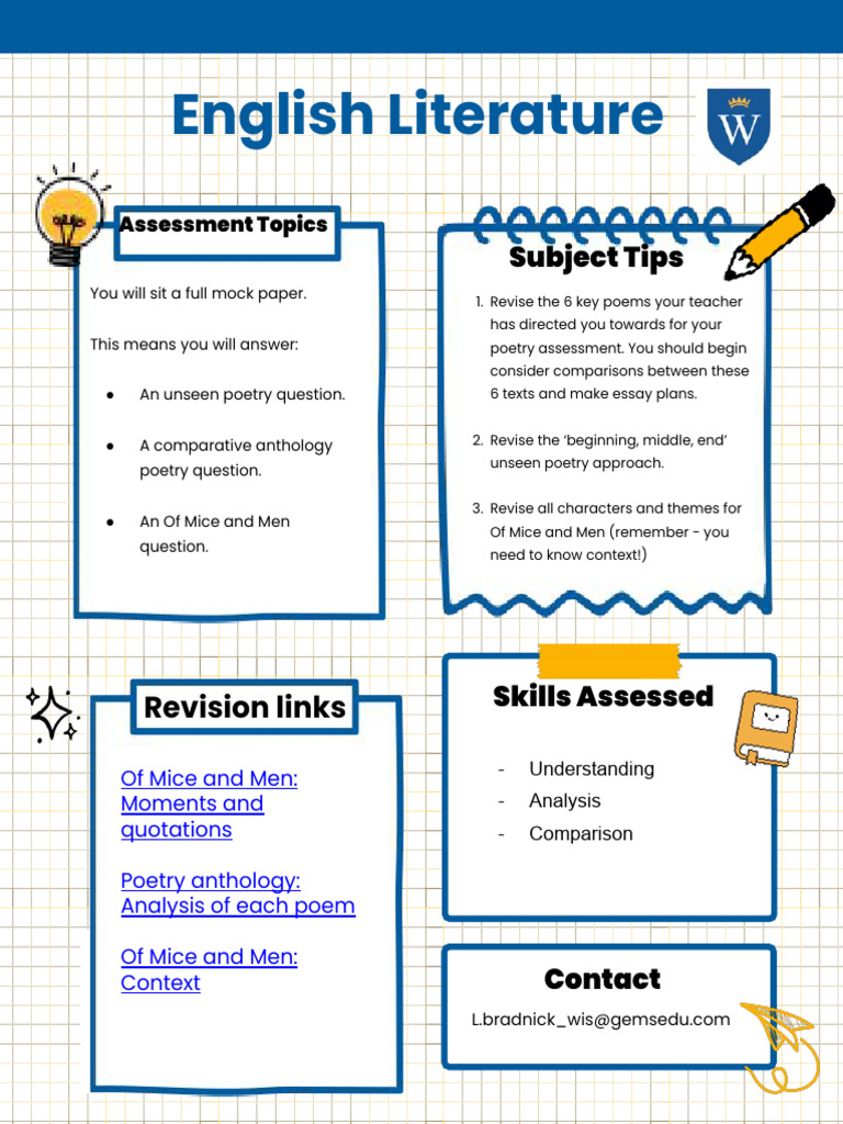 English Literature Mock Exam Tips | PDF