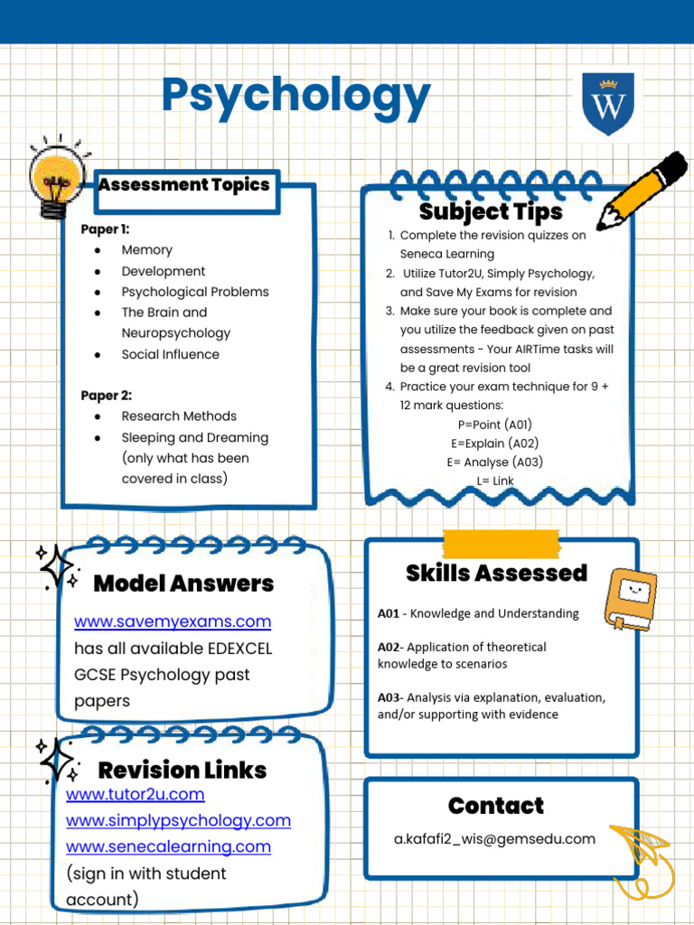 Edexcel GCSE Psychology Revision Tips | PDF