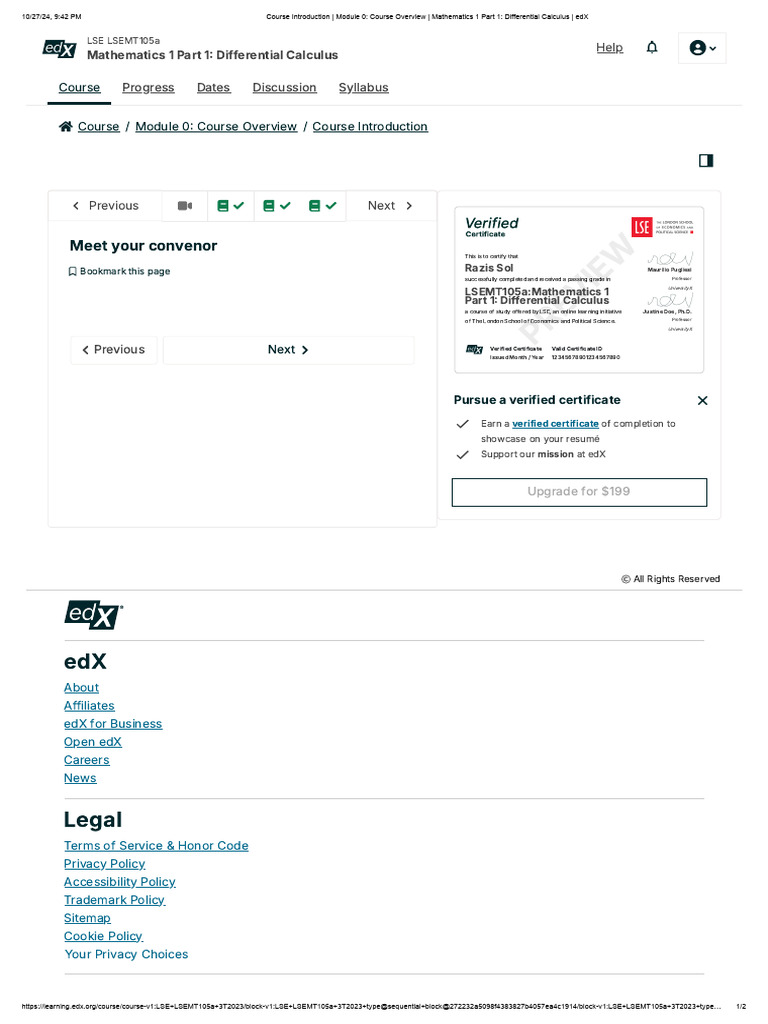 002 Module 0 Course Overview - Meet Your Convenor | PDF