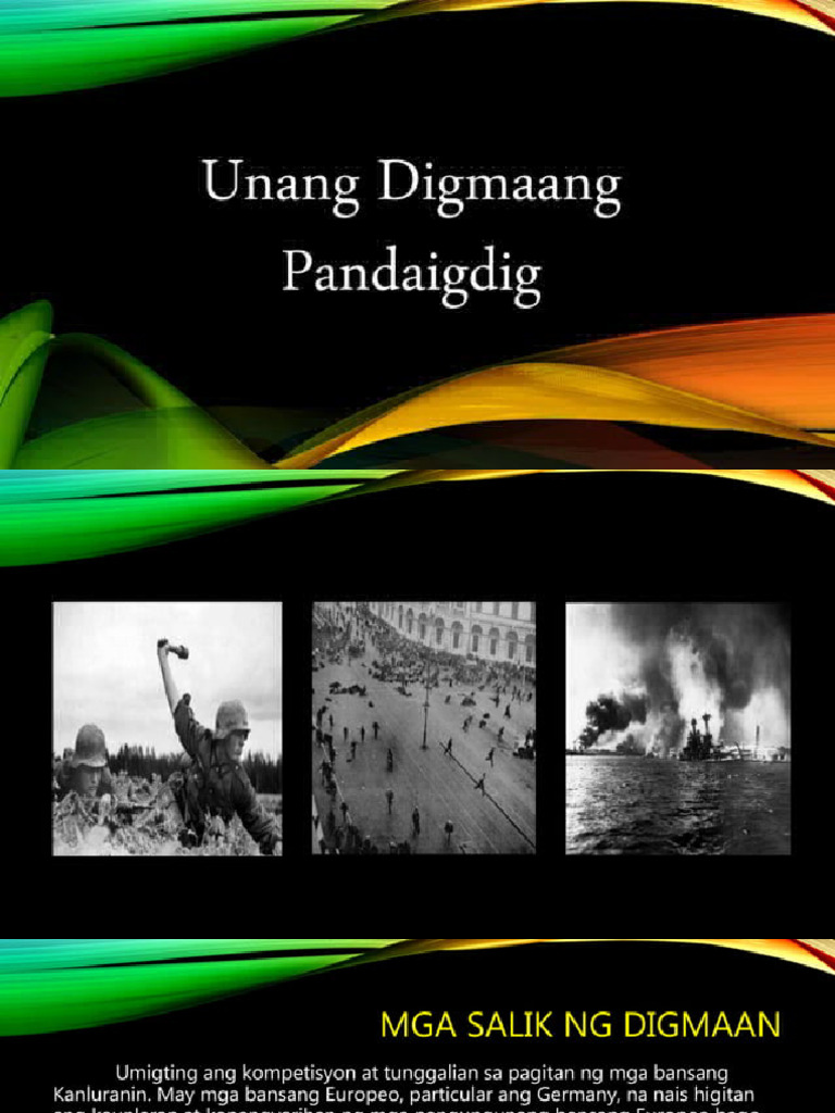 Unang Digmaang Pandaigdig | PDF