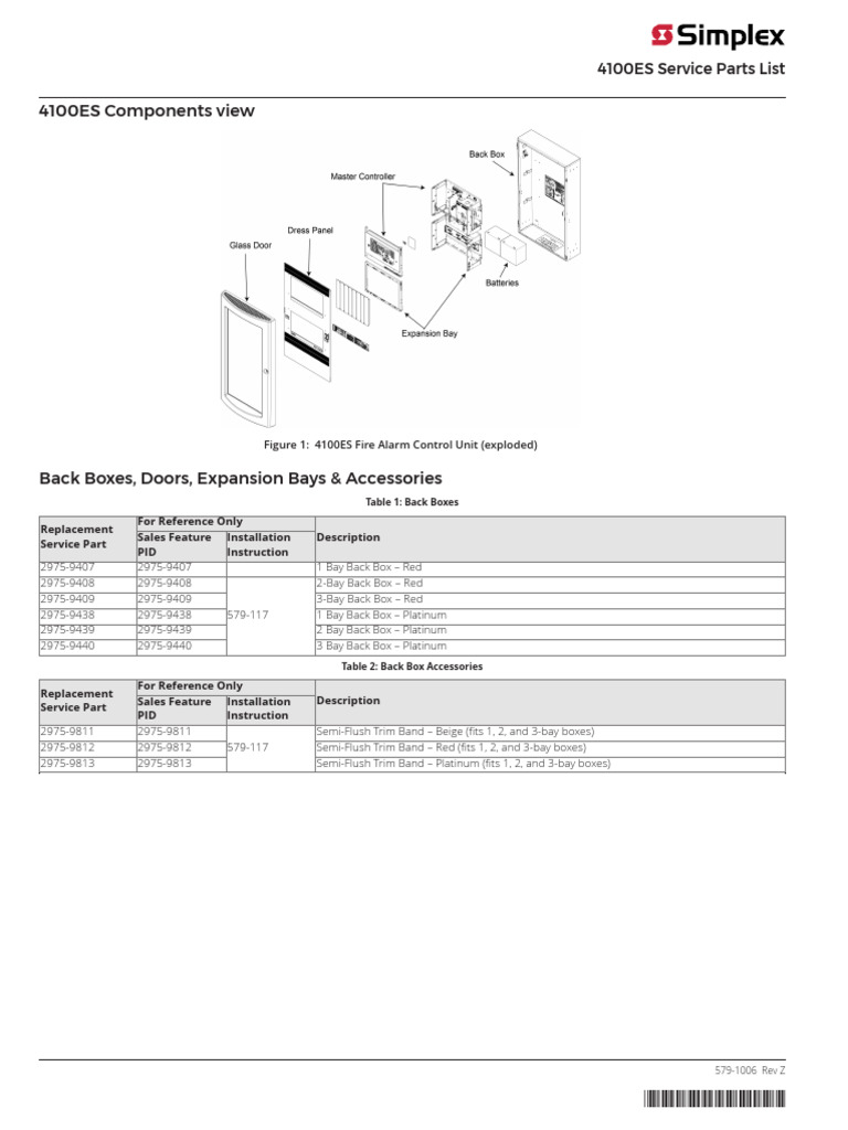 4100ES Service Parts List Rev D | PDF | Modem | Personal Computers